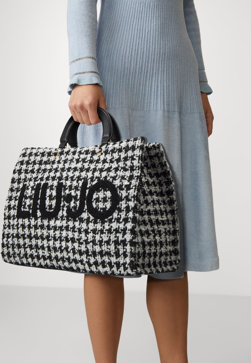 LIU JO TOTE - Bolso shopping - pied de poule/negro - Zalando.es