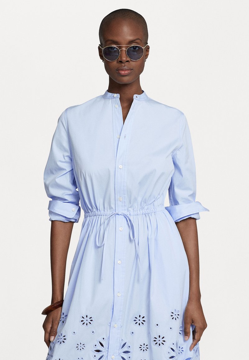 Polo Ralph Lauren JESSICA LONG SLEEVE DAY DRESS - Robe de jour - light blue/bleu - ZALANDO.CH