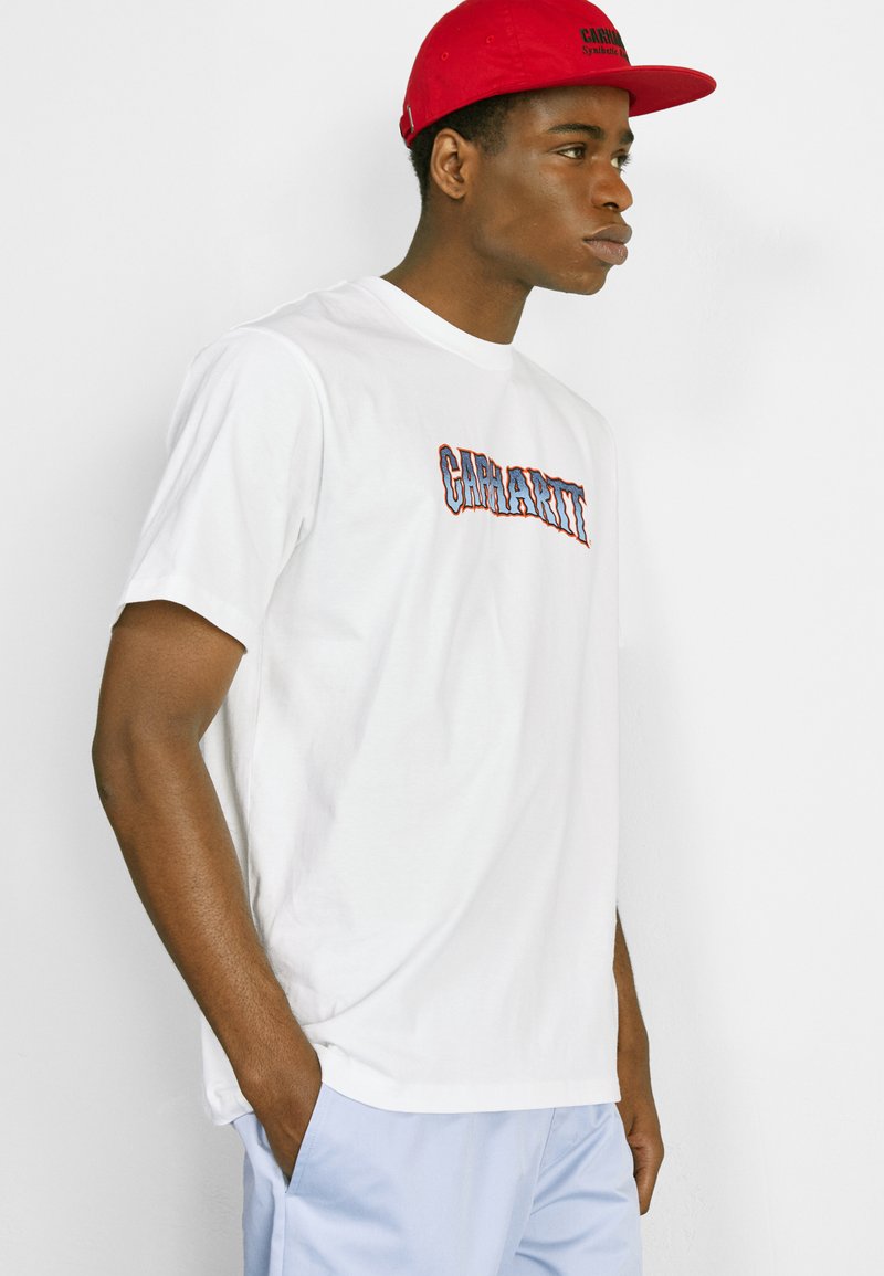Carhartt WIP SLOW SCRIPT - Print T-shirt - white - Zalando.ie