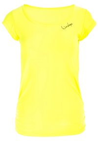 Winshape Triko s potiskem - neon yellow/neonová žlutá - Zalando.cz