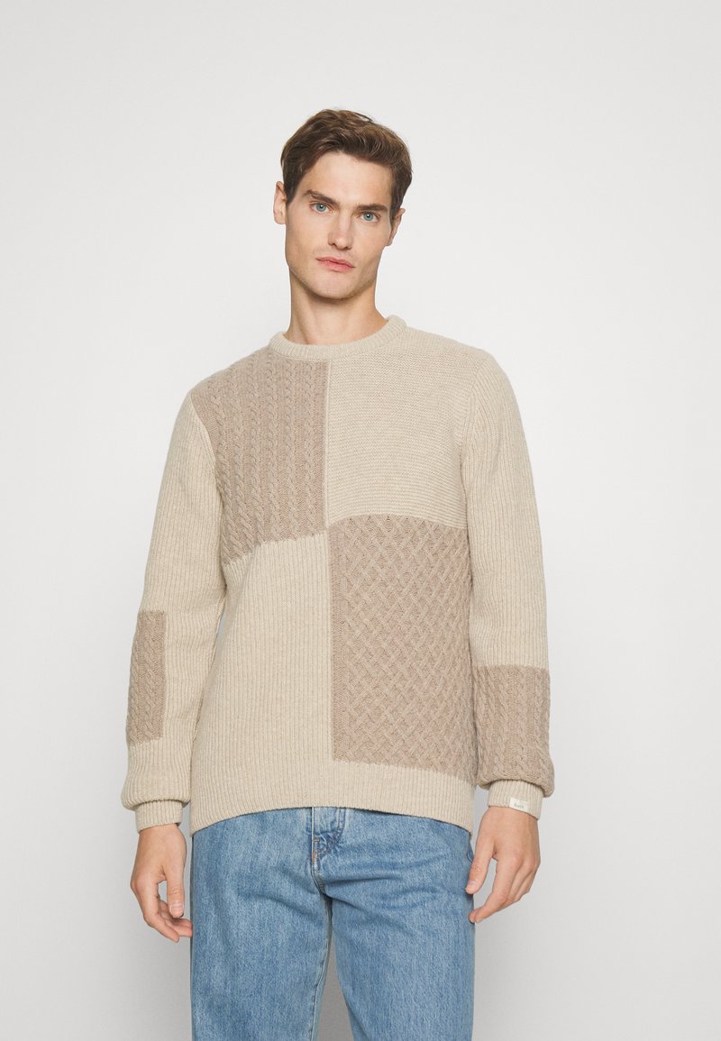 forét PATCHWORK - Jumper - khaki/beige - Zalando.co.uk