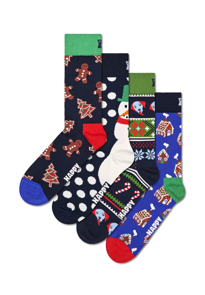 Happy Socks 4-PACK GINGERBREAD GIFT SET - Socken - navy/mehrfarbig ...