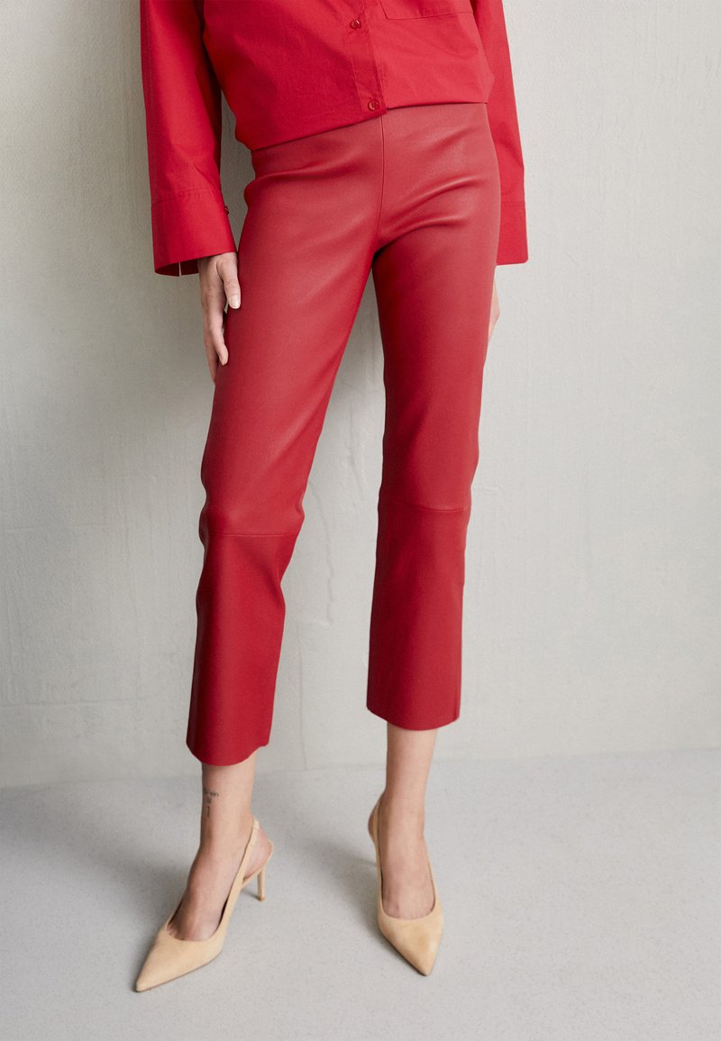 By Malene Birger FLORENTINA - Lederhose - jester red/rot - Zalando.ch