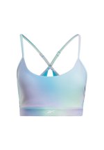 Reebok WORKOUT LUX PRINTED STRAPPY - Light support sports bra - bold ...