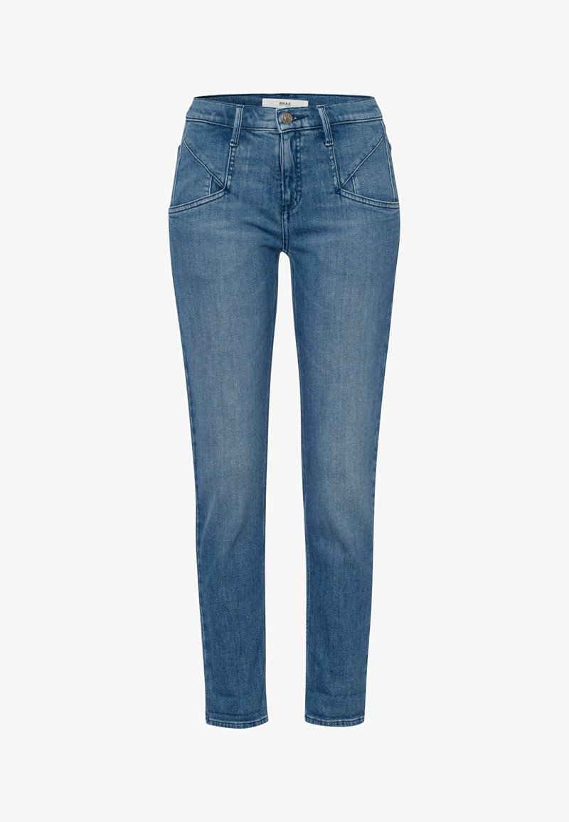 Brax Style Merrit Jeans Slim Fit Used Light Blue Hellblau Zalando De