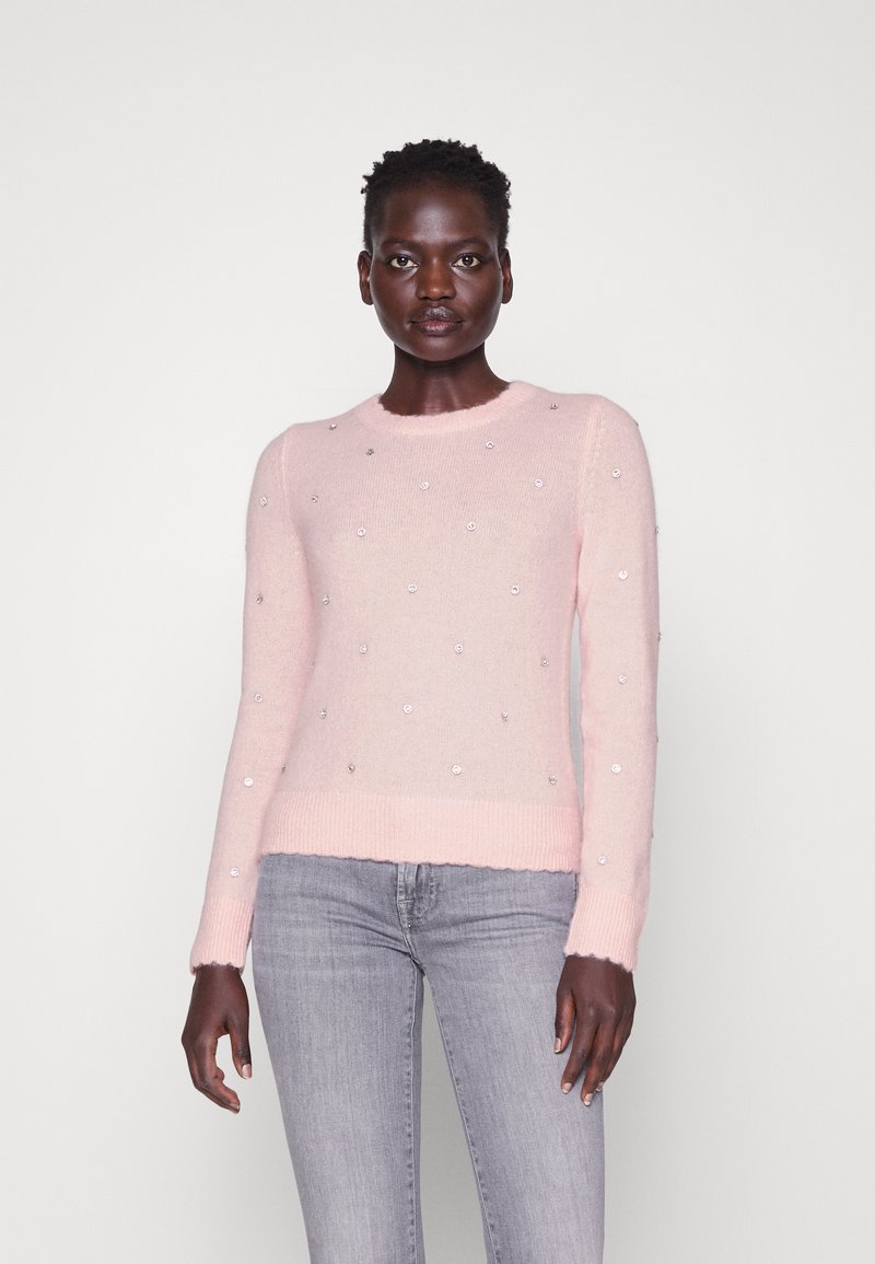 Needle & Thread EMBELLISHED SHORT JUMPER - Jumper - sky pink/pink ...