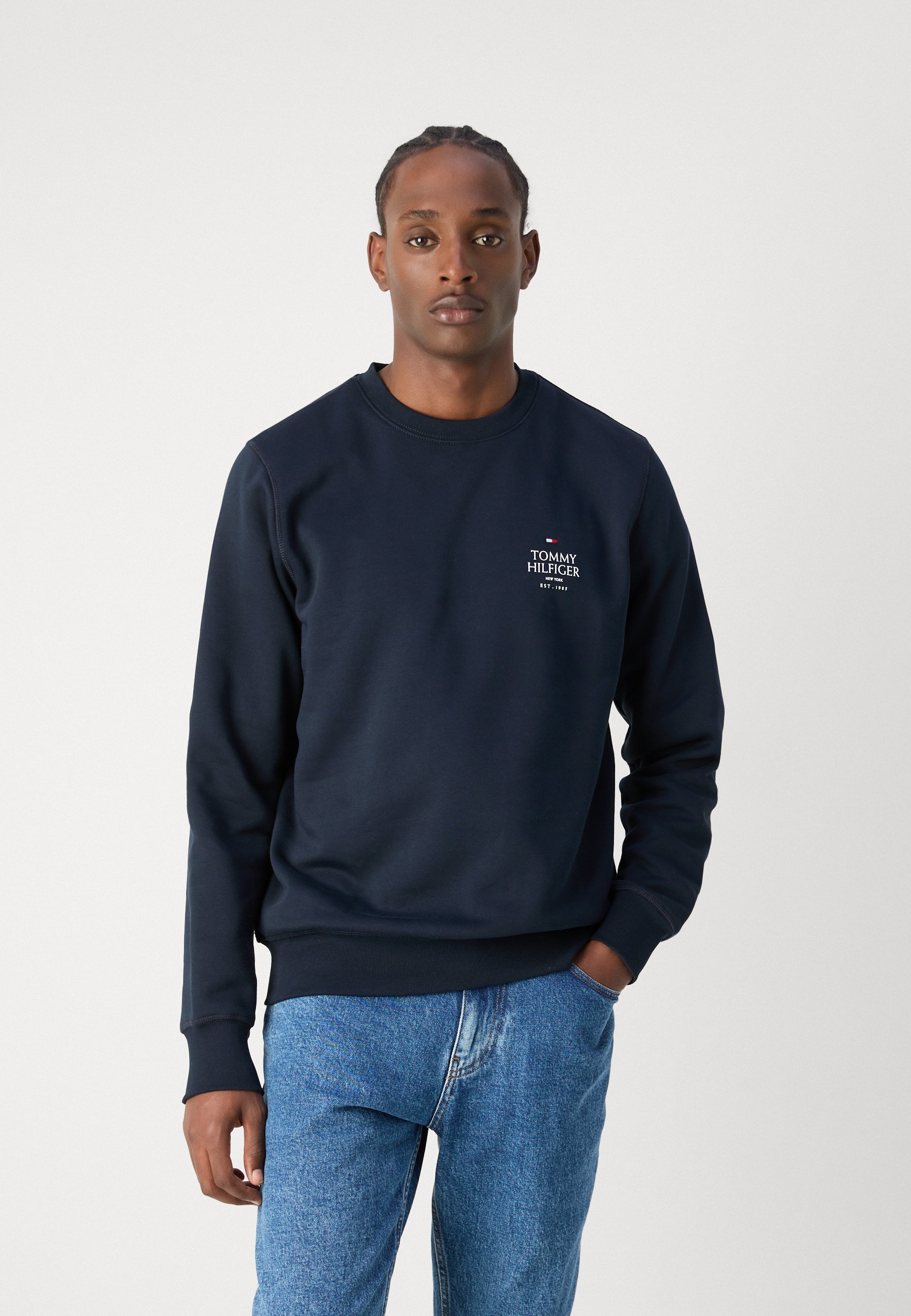 Tommy Hilfiger STACK Sweatshirt desert sky dunkelblau Zalando