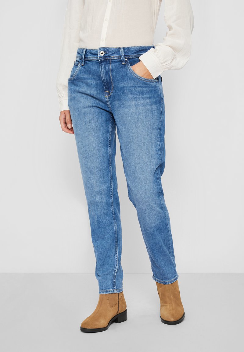 Pepe Jeans VIOLET - Slim fit -farkut - denim/sininen denim - Zalando.fi