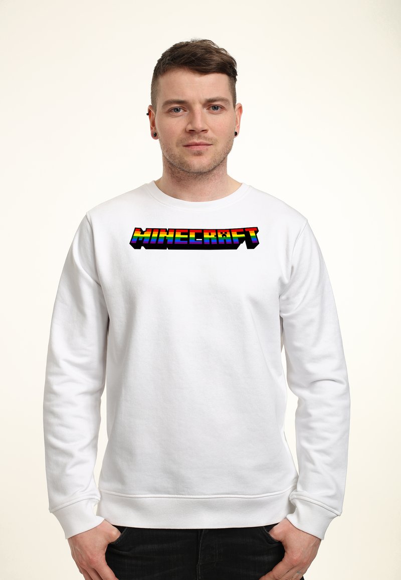 Henry Tiger MINECRAFT MC RAINBOW LOGO - Sweater - white/wit - Zalando.nl