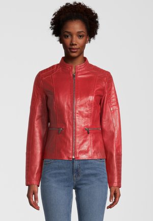 H.I.S SAIMINA - Lederjacke - red/rot - Zalando.at