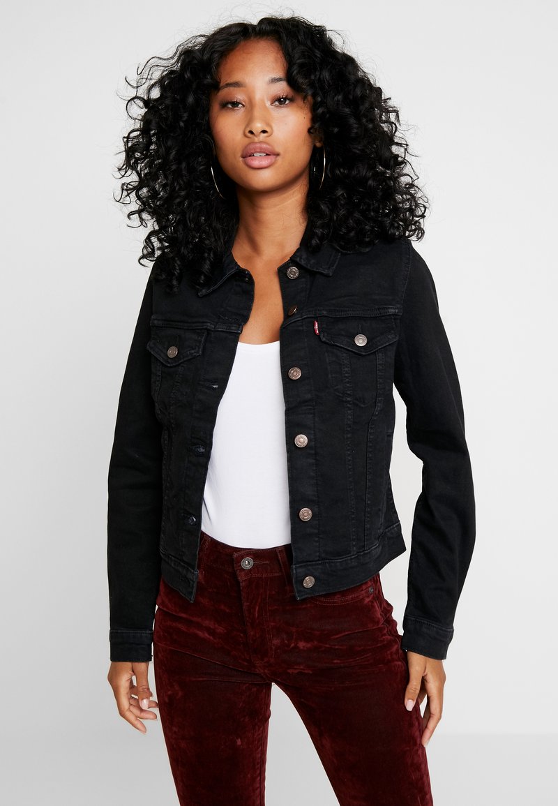 Levi's® ORIGINAL TRUCKER - Denim jacket - black/black denim - Zalando.co.uk