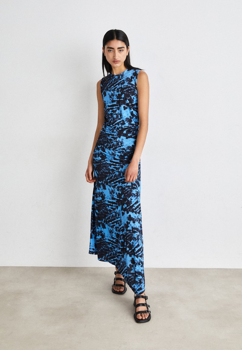 Gestuz BLIA LONG DRESS - Robe en jersey - blue/bleu - ZALANDO.FR