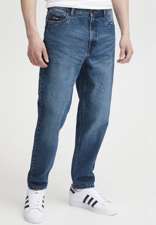 Solid DAD FIT - Straight leg -farkut - dark blue denim/sininen - Zalando.fi