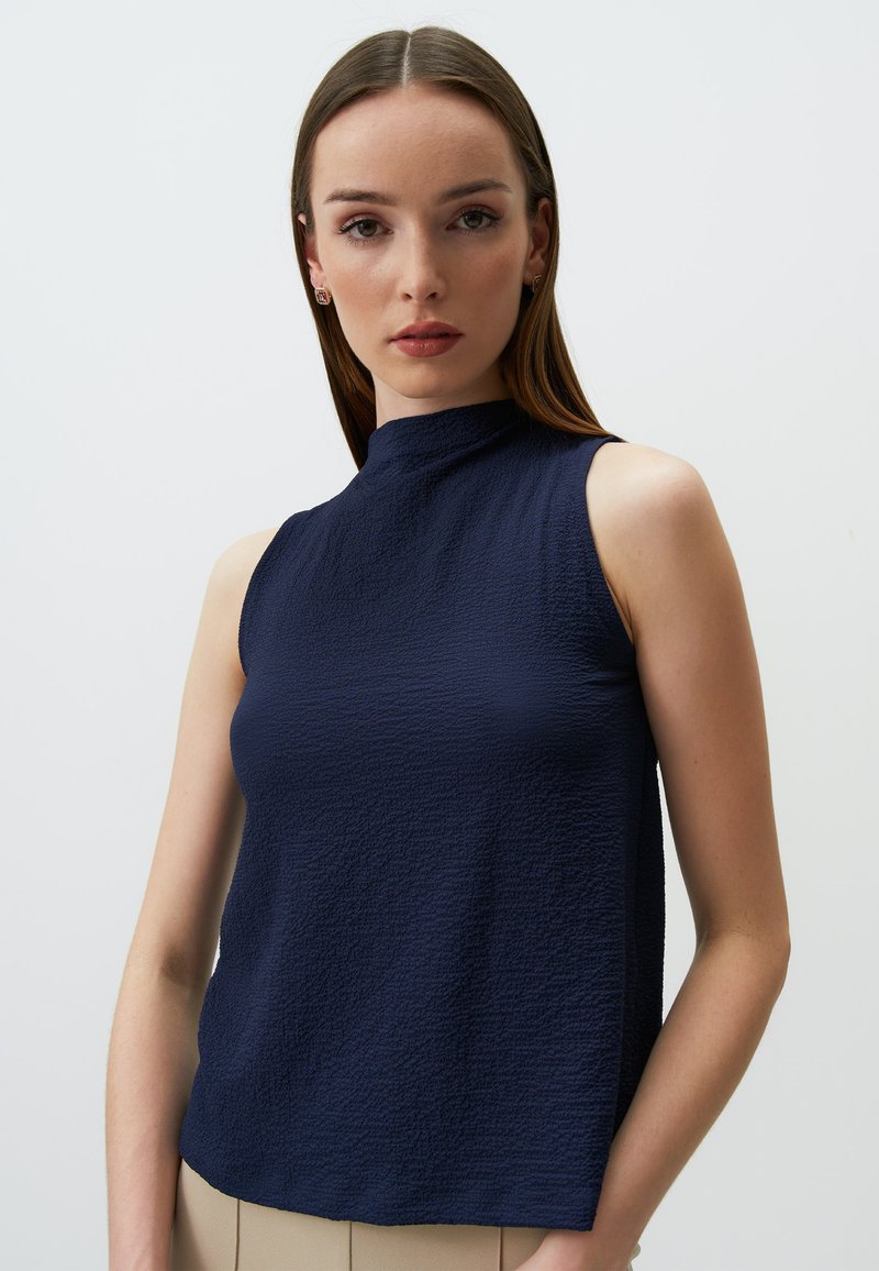 Jimmy Key SLEEVELESS ZERO NECK STYLISH BASIC TANK TOP - Blouse - dark ...