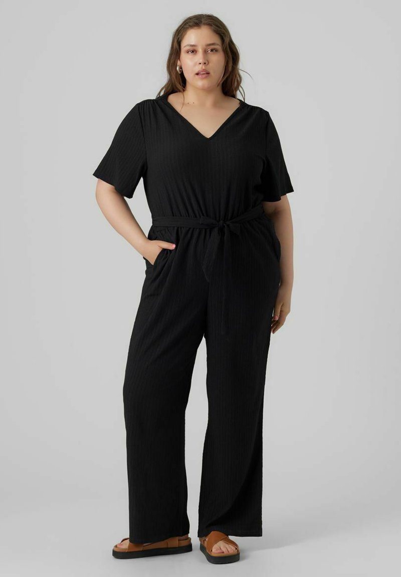 Vero Moda Curve CURVE - Jumpsuit - black/schwarz - Zalando.de