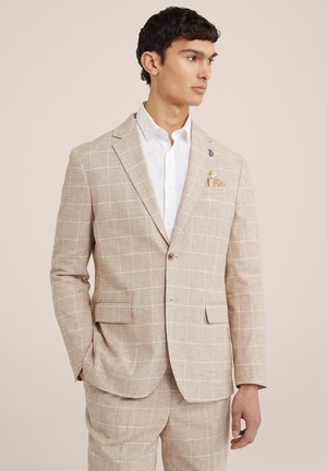 Oscar Jacobson FERRY SOFT - Sakko - rough beige/hellbraun - Zalando.de