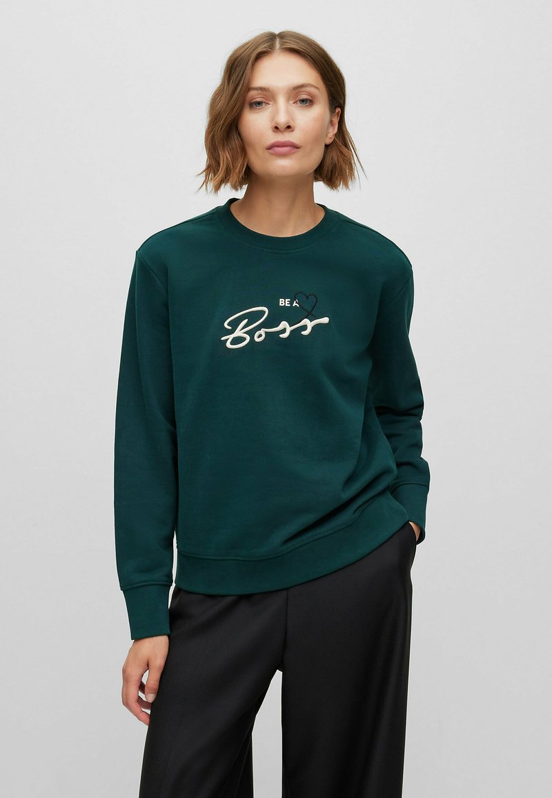 BOSS C ELABOSS MOTIVE IN - Sweater - dunkelgrün neun/donkergroen ...