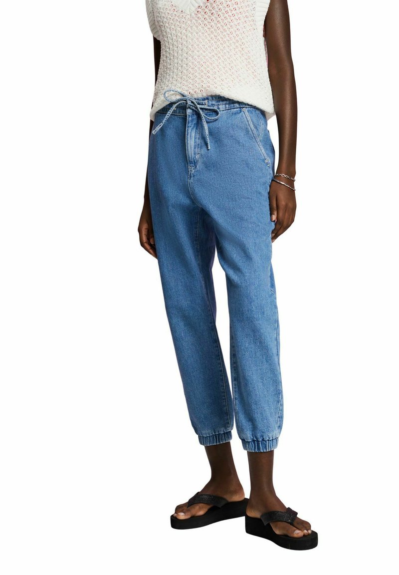 Esprit Jeans Tapered Fit - blue light washed/blue denim - Zalando.at