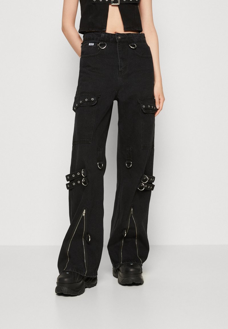 The Ragged Priest HIGH RISE BONDAGE - Jeansy Relaxed Fit/szary - Zalando.pl