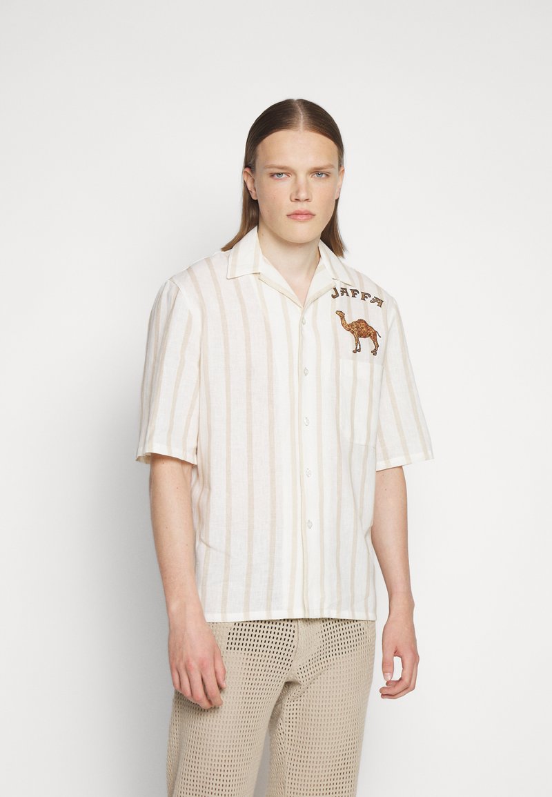 HOUSE OF JAFFA CAMEL EMBROIDERY UNISEX - Shirt - white/beige/white ...