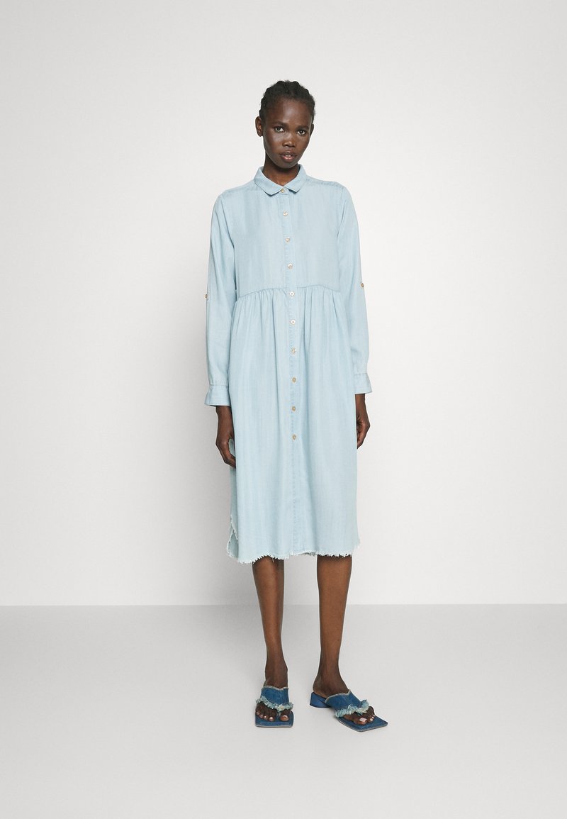 True Religion SPRING BLEACH - Shirt dress - light blue - Zalando.co.uk