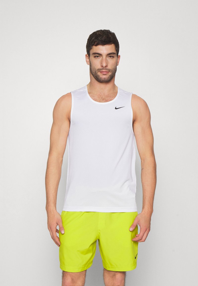 Nike Performance M NK DF READY TANK - Top - white/black)/hvid - Zalando.dk
