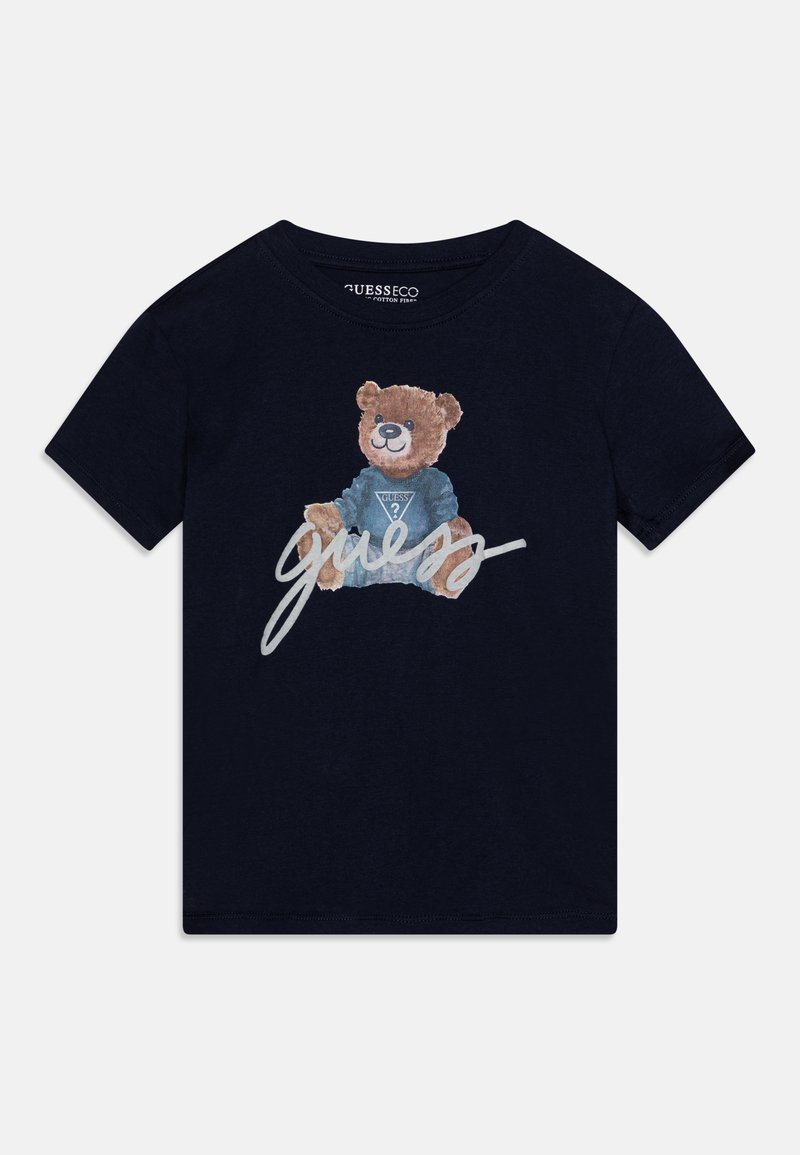 Guess JUNIOR MINIME - Print T-shirt - blackened blue/multi-coloured ...