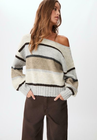 VILA Neule - black/musta, meleerattu - Zalando.fi
