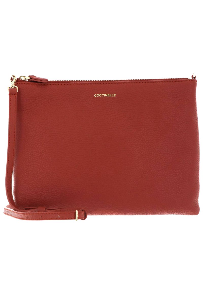 Coccinelle BEST - Borsa a tracolla - acero/rosso scuro - Zalando.it