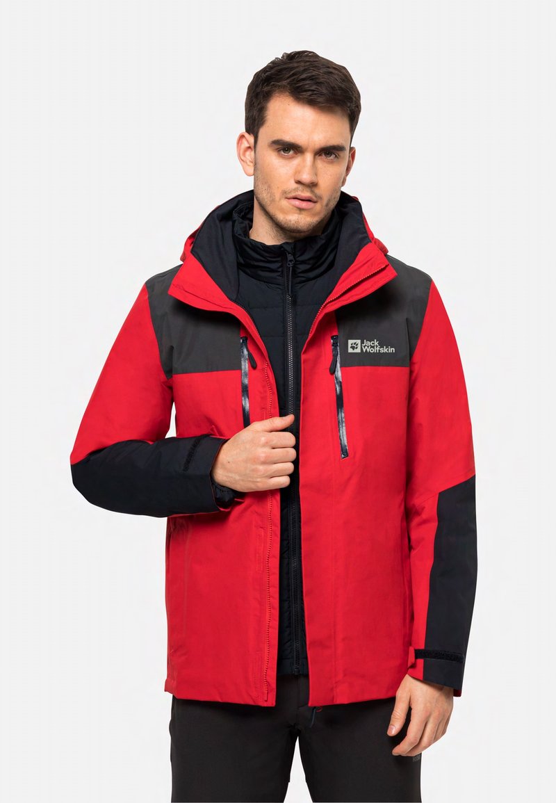 Jack Wolfskin Snowboard jacket - adrenaline red/red - Zalando