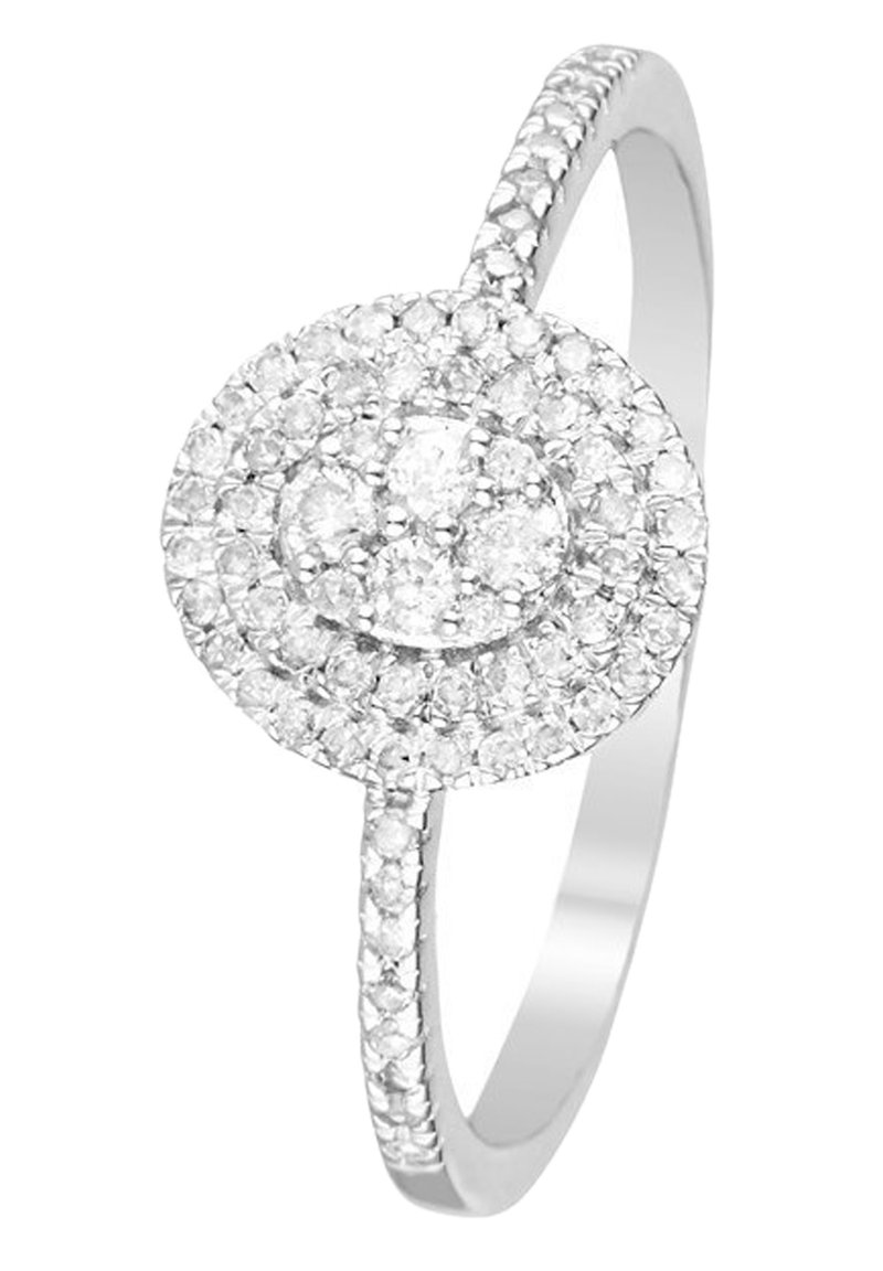 Mes Bijoux RING 9K WHITE GOLD DIAMOND 0,20CT/72 - Anillo - silver ...