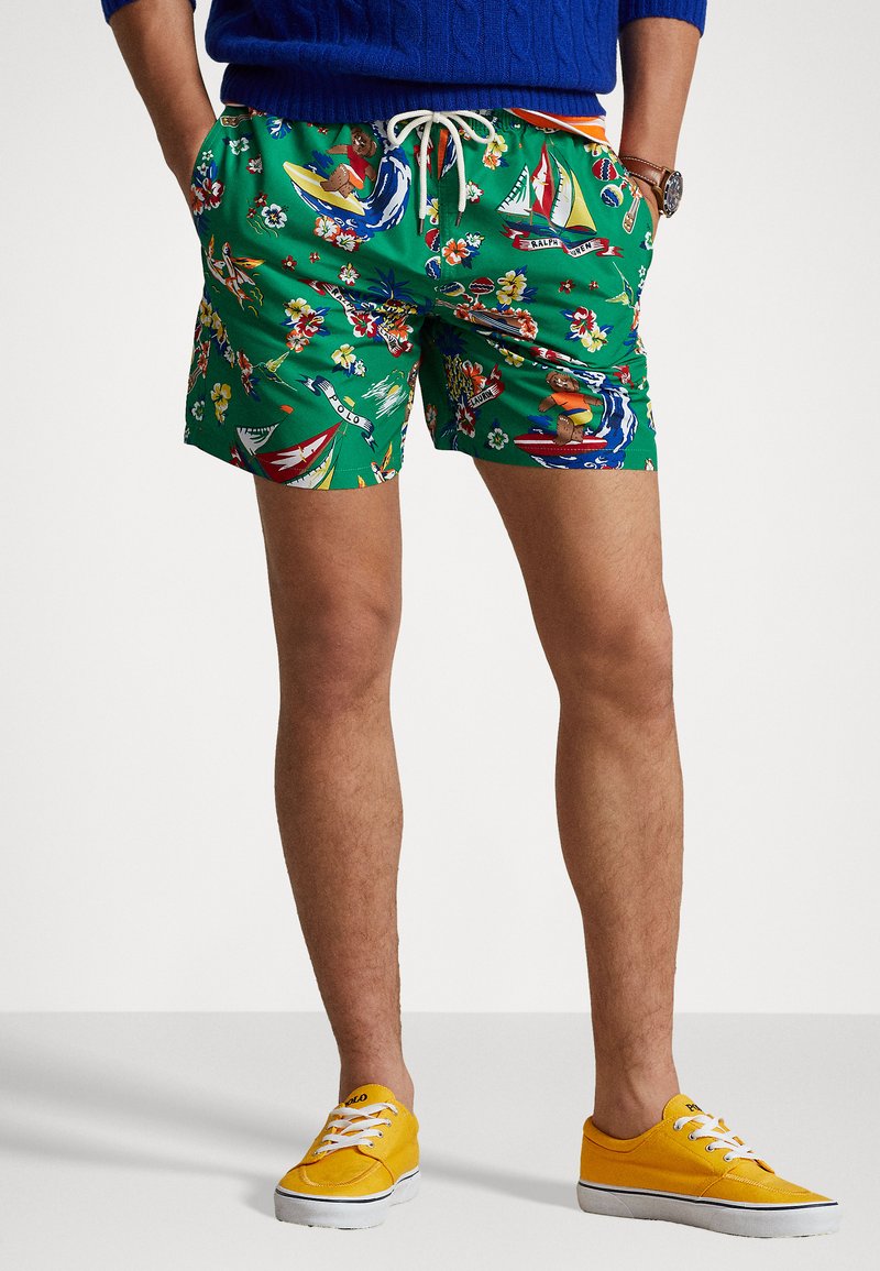 Polo Ralph Lauren TRAVELER MID TRUNK - Swimming shorts - green - Zalando.ie