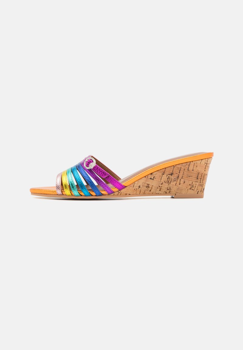 Kurt Geiger London PIERRA MID WEDGE - Mules à talons - multi-coloured/multicolore - ZALANDO.FR
