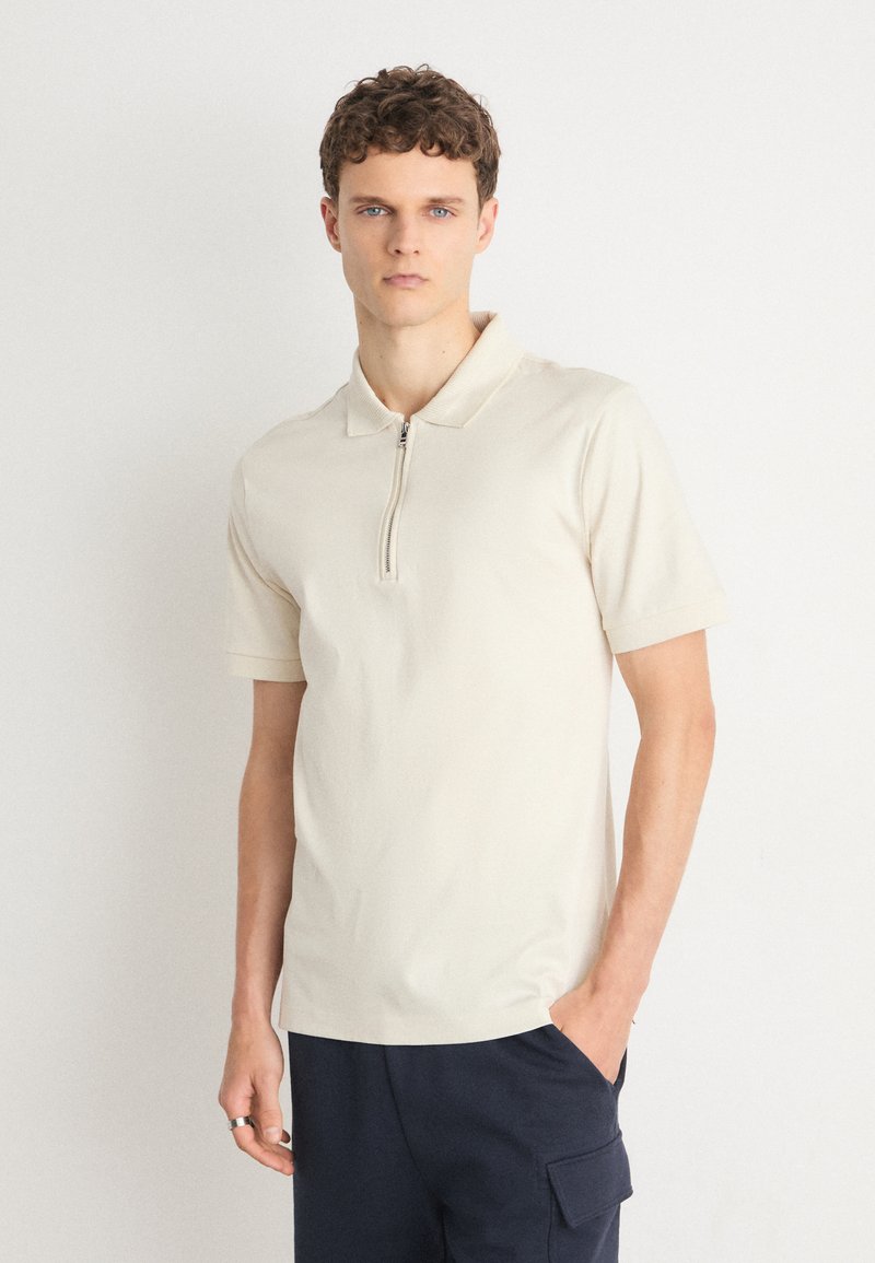 BOSS POLSTON - Polo shirt - open white/white - Zalando.ie