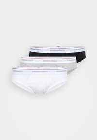 Dsquared2 NEW BASIC BRIEF 3 PACK - Briefs - white/grey/black/svart - Zalando.se