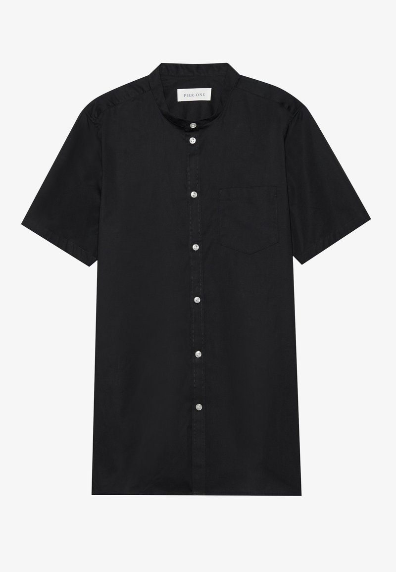 Pier One MUSCLE FIT - Skjorte - black/svart - Zalando.no