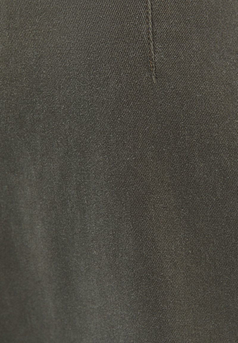 OXXO ZIPPER DETAILED LONG - Denim skirt - deep depths/khaki - Zalando