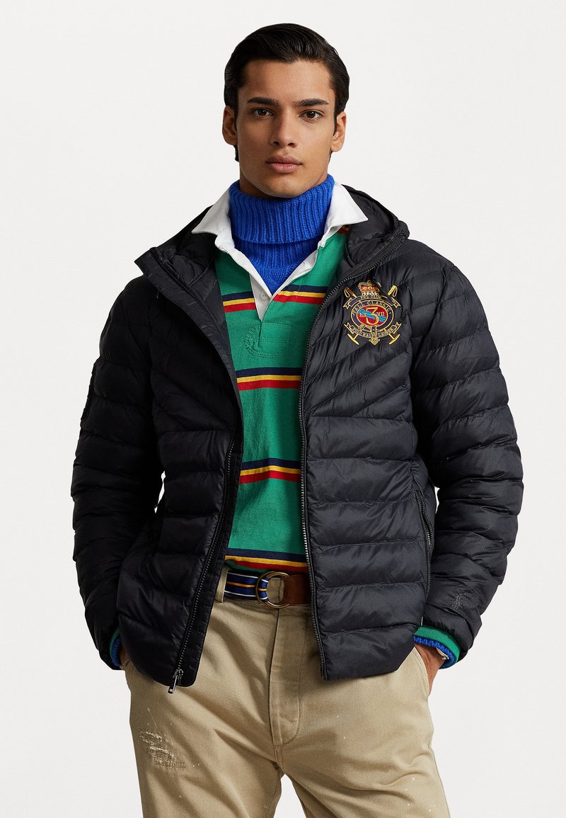 Polo Ralph Lauren TERRA CHVRON INSULATED - Light jacket - black ...