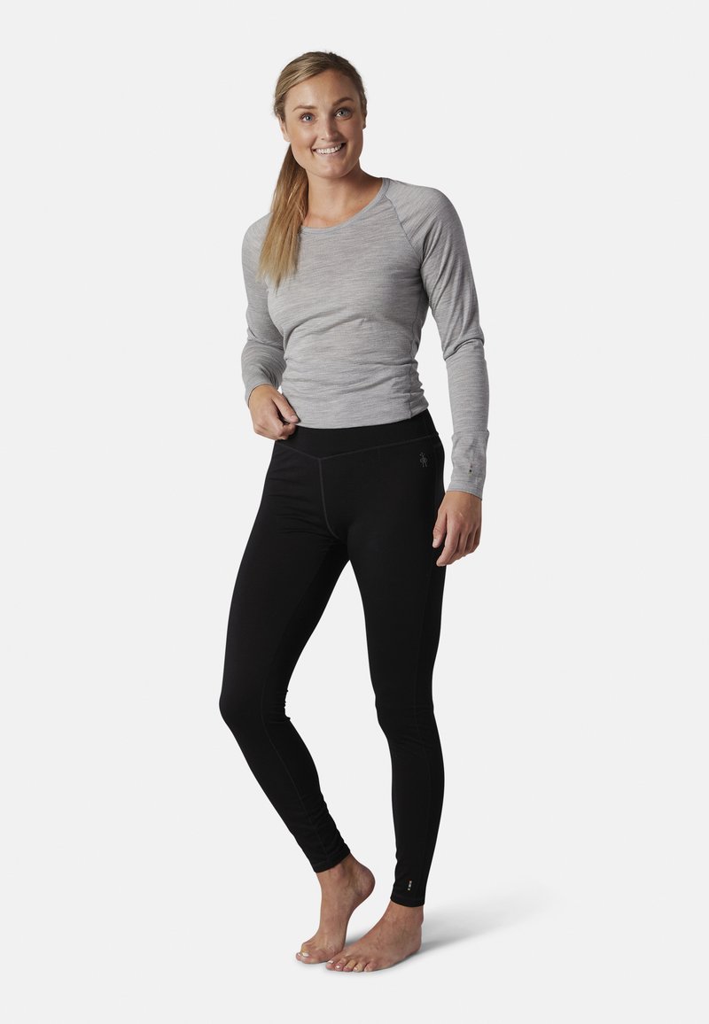 Smartwool CLASSIC ALL-SEASON MERINO BASE LAYER - Tights - black/schwarz ...