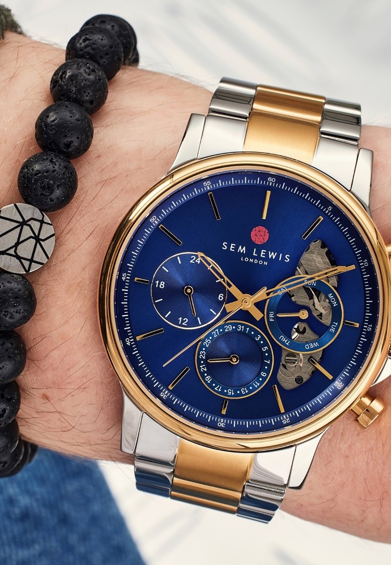 Sem Lewis Chronograph watch - gold coloured silver coloured/gold ...