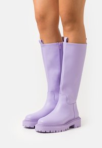 Monki Platform boots - lilac - (Pre-owned) - Zalando.ie