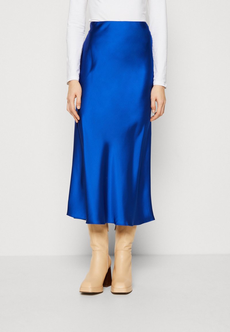 Lindex Spódnica trapezowa/niebieski - Zalando.pl