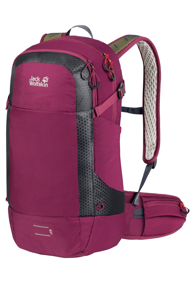 Jack Wolfskin MOAB JAM PRO 24.5L - Zaino - beaujolais/blu scuro ...