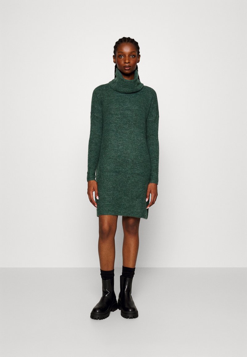 ONLY Petite ONLJANA DRESS - Strickkleid - mallard green/dunkelgrün ...