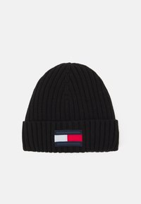 Tommy Hilfiger FLAG BEANIE UNISEX - Mütze - black/schwarz - Zalando.at