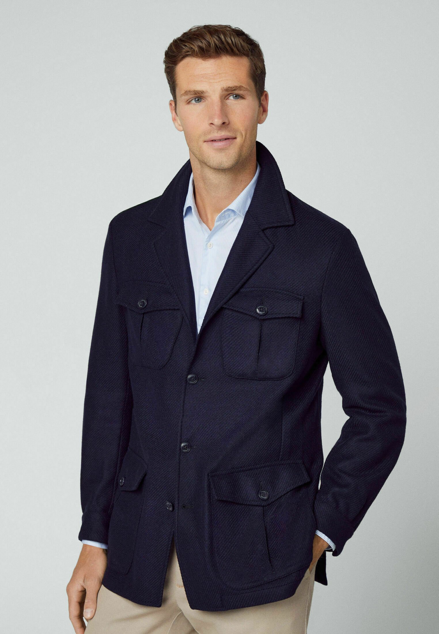 Hackett London SOFT 4 PKT - Übergangsjacke - navy/blau - Zalando.ch