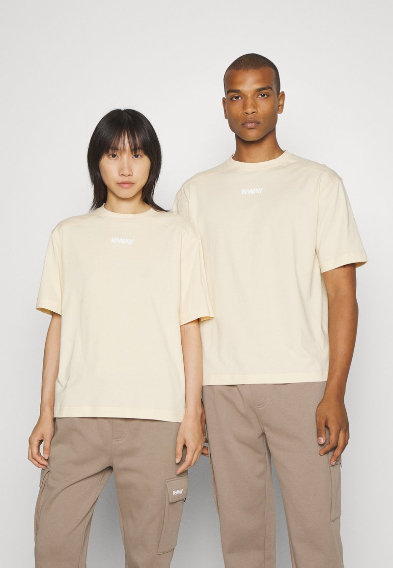 K-Way EXCLUSIVE CALAM UNISEX - T-shirt basic - beige ecru/beige - Zalando.nl