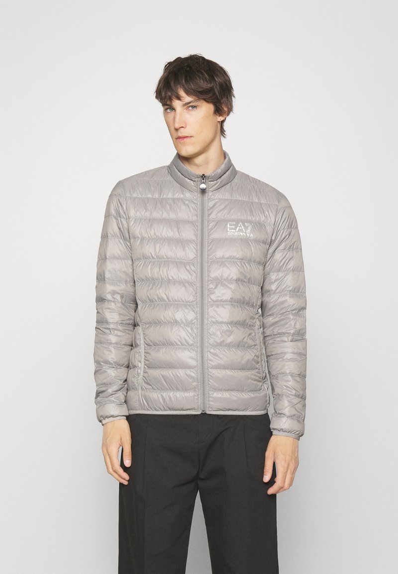 EA7 Emporio Armani JACKET - Down jacket - grigio chiaro/dark grey ...