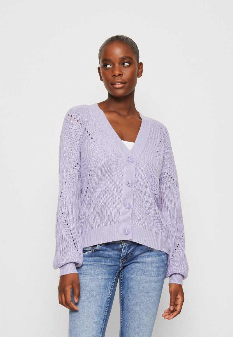 VILA VIOA POINTELLE CARDIGAN - Strickjacke - sweet lavender/flieder ...