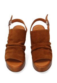 VENEZIA WEDGE SANDALS - Sandale s platformom - brown/smeđa - Zalando.hr